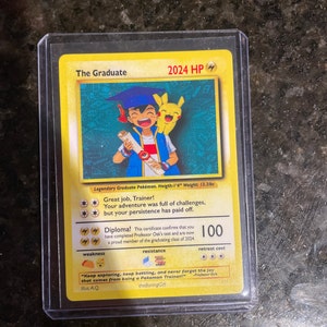 Pikachu Graduation Card Class of 2023 Handmade Pokemon Gift for Him - Etsy