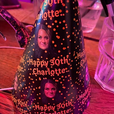 Personalised Lollipop Style Stickers 35mm X 90mm, Tamper Proof, Candle ...