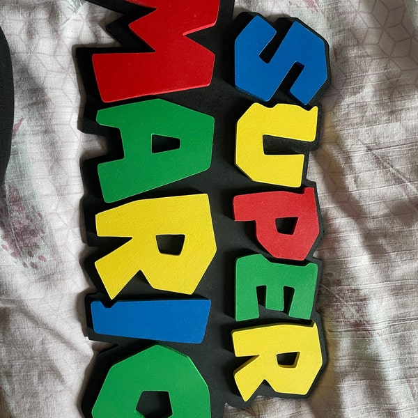 Wooden Handmade Super Mario 3D Layered Sign / Plaque. Can Be ...