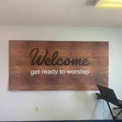 Welcome Sign Get Ready to Worship in 3D Letters Church Worship Sign for ...