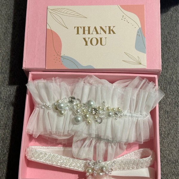 Light Ivory Wedding Garter With Infinity Sign and Ostrich Feathers ...