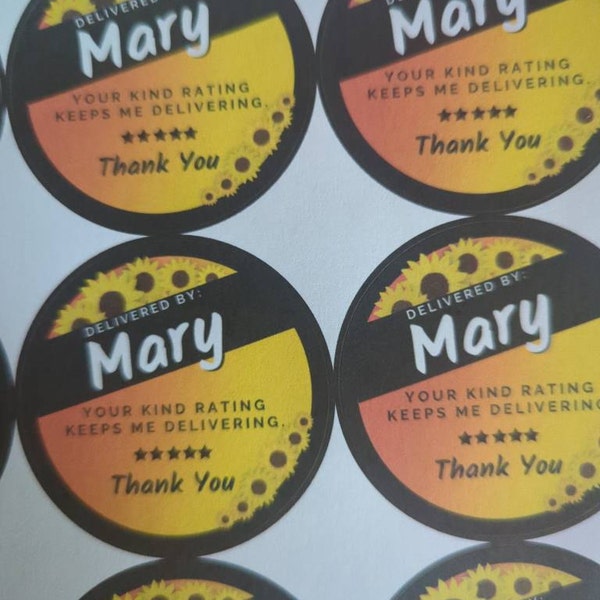 Uber Eats Delivery Stickers for Gig Workers. Custom Personalized Uber ...