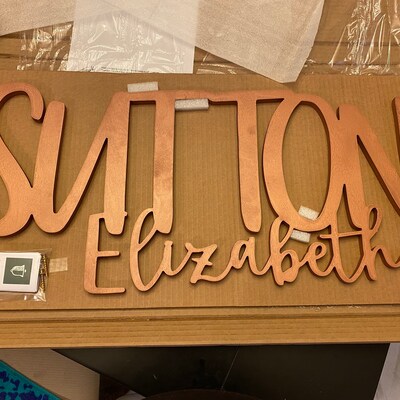 Baby Boy or Girl Nursery Sign, Baby Name Cutout, Boys Name Sign, Girls ...