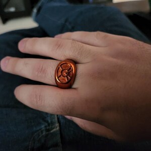 Anodized Yellow Fear Ring - Etsy