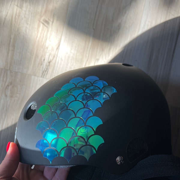 Holographic Vinyl Mermaid Scales Sheet, Opal Mermaid Stickers, Fish ...