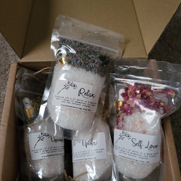 Spa Gift Set Relaxing Bath Salt Crystal Bath Salt Bath Salt Bath Salt ...
