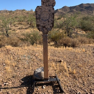 AR 500 T Post Conduit Target Stand W/ Integrated Gong Hanger | Etsy