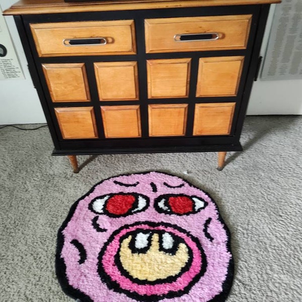 Red Sports Car Handmade Rug Custom Rug, Race Car Rug, Tufted Rug ...