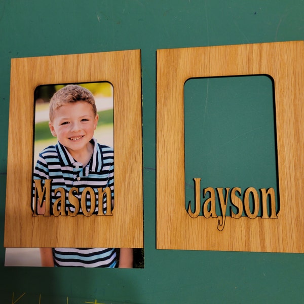 5x7 Name Frame - Personalized Picture Frames 5x7 Mats Inserts Custom ...