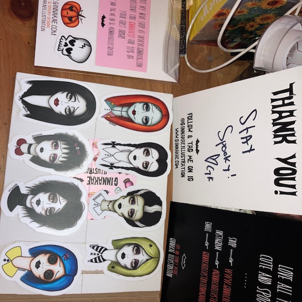 Spooky Girl Gang Sticker Pack - Etsy