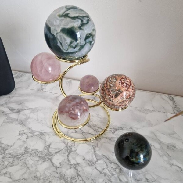 Unique Style Wooden Sphere Stand, Holds Most Size Spheres, Unique Way ...