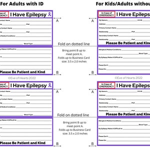 In Case of Emergency Card Printable, ICE Card, Printable Medical Card ...