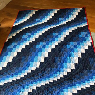 Bargello Quilt Pattern Ocean Waves, Lap, Full, Queen and King Sizes ...