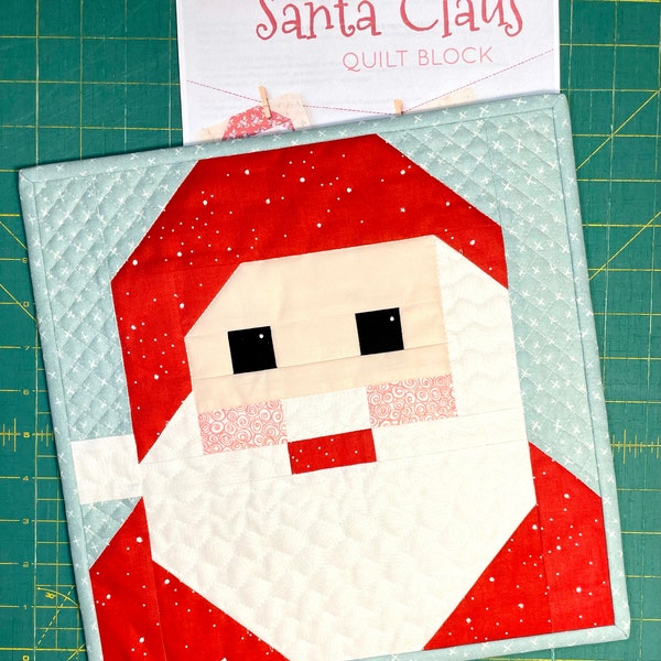PDF Christmas Quilt Pattern - Santa Claus Quilt Pattern - Etsy