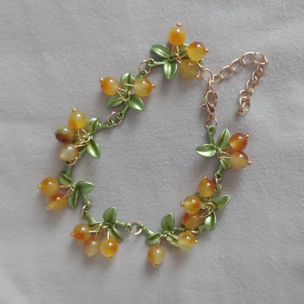 Blueberry Necklace and Earrings Set: Glass Bead Jewelry - Etsy