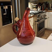 Ceramic Olives Jar, Olives Container, Red Container for Olives, Yellow ...