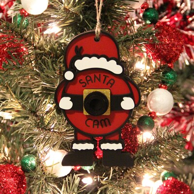 Santa Cam Lens for Ornaments, Christmas Santa Camera Lens, Santa Cam ...