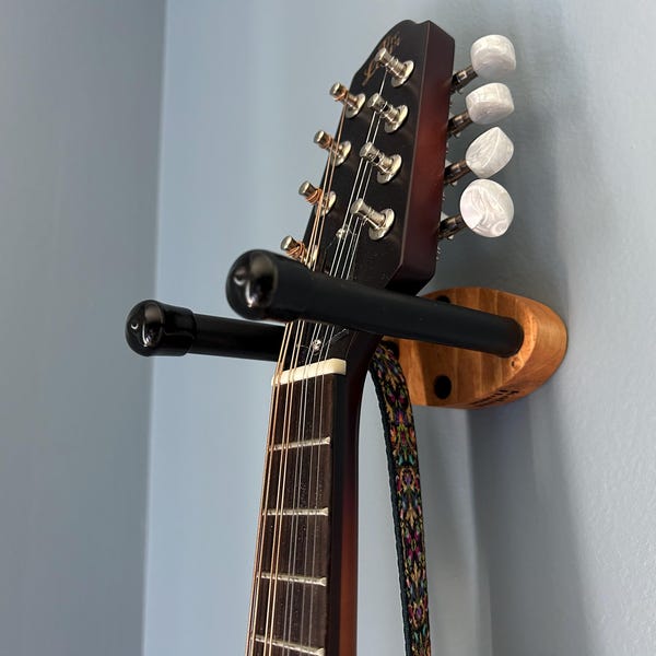 Unique Rustic Modern Oval Ukulele Wall Mount Handmade - Black/brown - Etsy