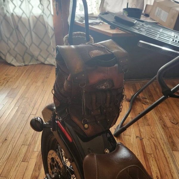 Post-apocalyptic, Dirty, Tattered Leather Khaki Green and Brown ...