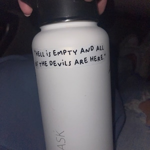 Hell is Empty and All of the Devils Are Here Sticker| Quote Sticker ...
