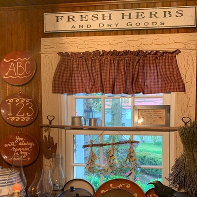 Fresh Herbs and Dry Goods Wood Sign Handcrafted Rustic Wooden Decor - Etsy