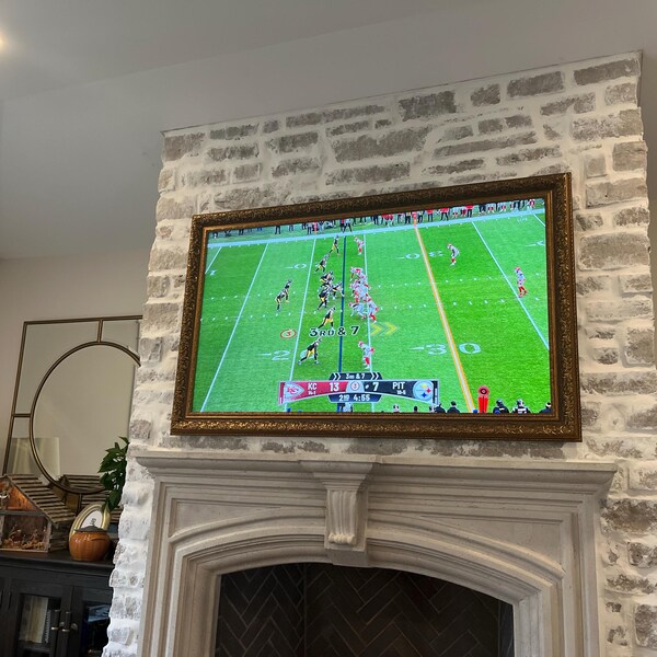 Samsung Frame Tv Bezel, Custom Brand Tv Frame, Wooden Tv Frame, Frame ...