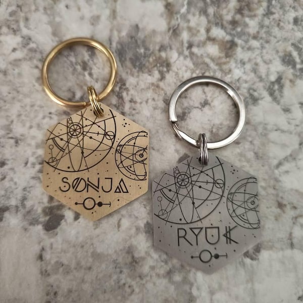 CUSTOMISABLE Dog Breed Silhouette Dog Tag, Choose Dog Breed ...