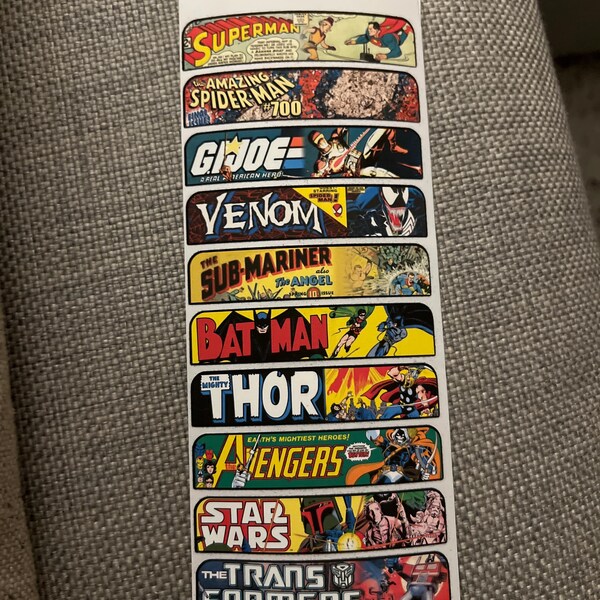Custom Comic Books Divider Labels, Comic Labels, Comic Stickers ...