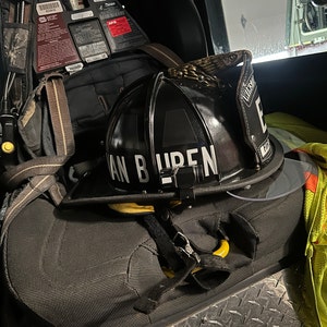 Custom Firefighter Helmet Shield Decal You Pick the Colors, Text, Font ...