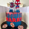 Personalised Spider-man Spidey Inspired Cake Topper (number Only) With ...