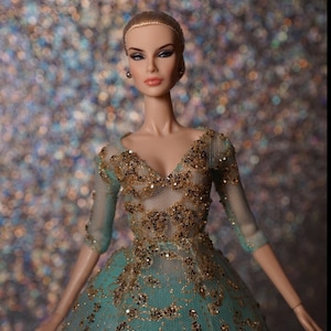 Orange Mullet Dress for Fashion Royalty , Poppy Parker, Silkstone ...