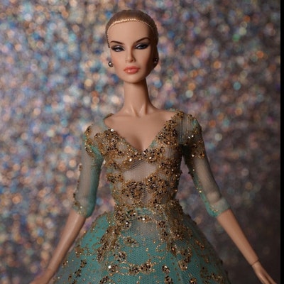 Orange Mullet Dress for Fashion Royalty , Poppy Parker, Silkstone ...