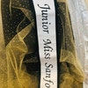Custom Embroidered Sash/ Monotype Corsiva Font - Etsy