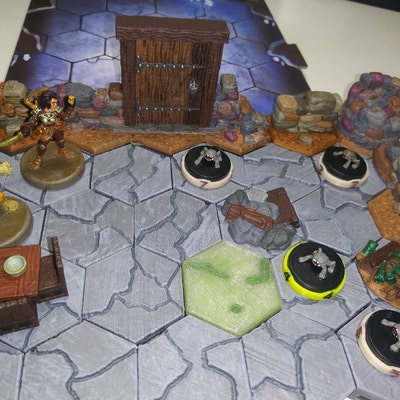 Gloomhaven Hex Terrain Tiles Openlock Table Top Gaming Modular Tile ...