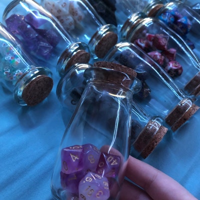 Small Glass Favor Jars Milk Glass Bottles Cork Lids Party Favors ...