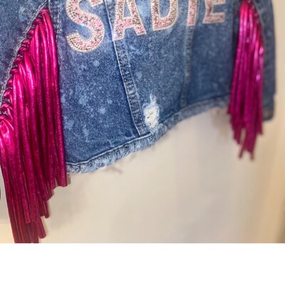 Silver Arm Fringe Jacket - Etsy