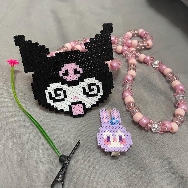 Unicorn Rave LED Pacifier Perler Necklace - Etsy