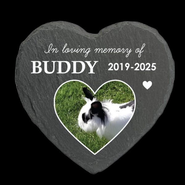 Personalized Rat Memorial Stone, Garden Stone, With Picture, Memorial ...