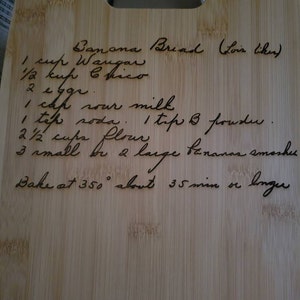 Recipe Magnet Handwritten Engraved Recipes, 5x7 Size - Etsy