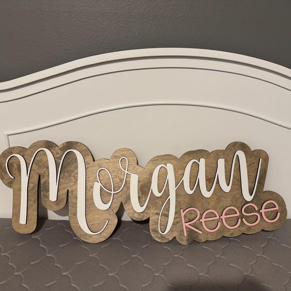 Stacked Names for Nursery, Wooden Letters, Name Sign, Nursery Letters ...