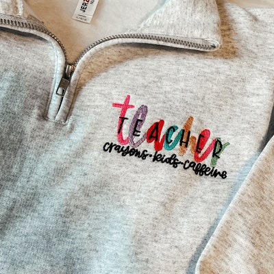 Teacher Machine Embroidery Design. 6 Sizes - Etsy