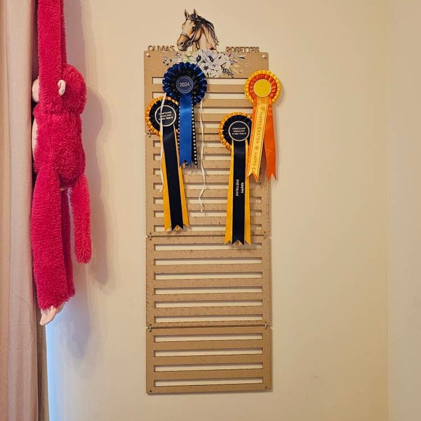 My Rosettes Horse Rosette Display Holder, Personalised, Available With ...