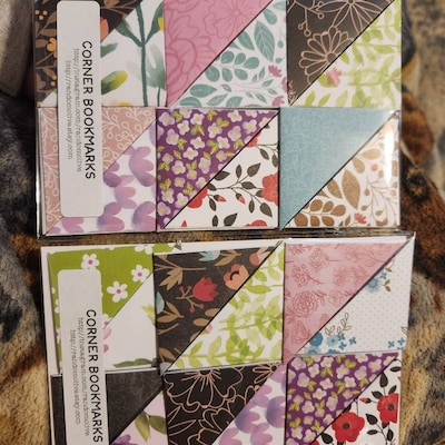 Corner Bookmarks, Paper Corner Bookmarks, Folded Corner Bookmarks ...