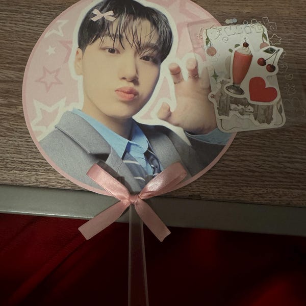Ateez Fanmade Bow Medium Pickets | Kpop Concert Picket - Etsy