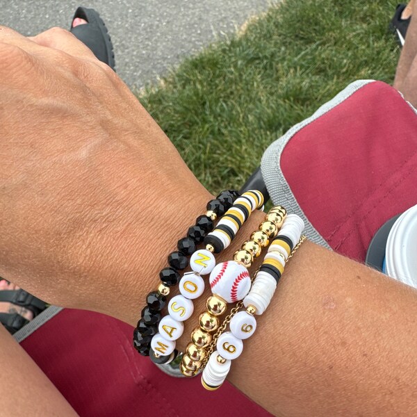 Personalized Sports Bracelets - Etsy