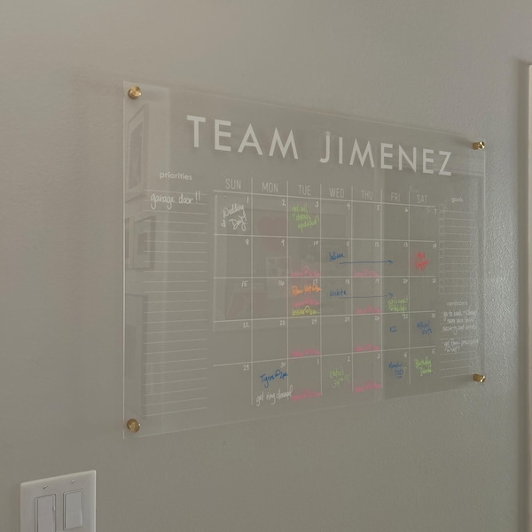 5 Kid Dry Erase Chore Chart for Wall in Mudroom or Kitchen ...