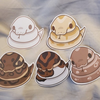Ball Python Stickers Cute Snake Stickers - Etsy
