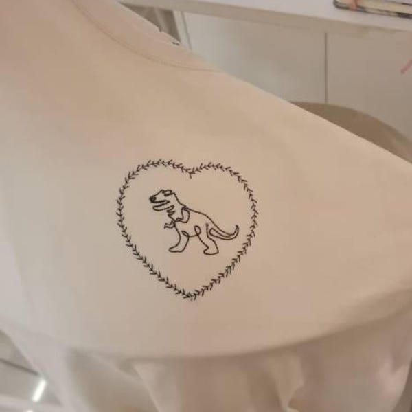 Dinosaur Embroidery Bundle, Single Line Design, Brontosaurus, T-rex ...