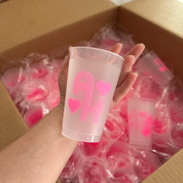 Personalized Wedding Cups, Frosted Cups, Shatterproof Frost Cups ...