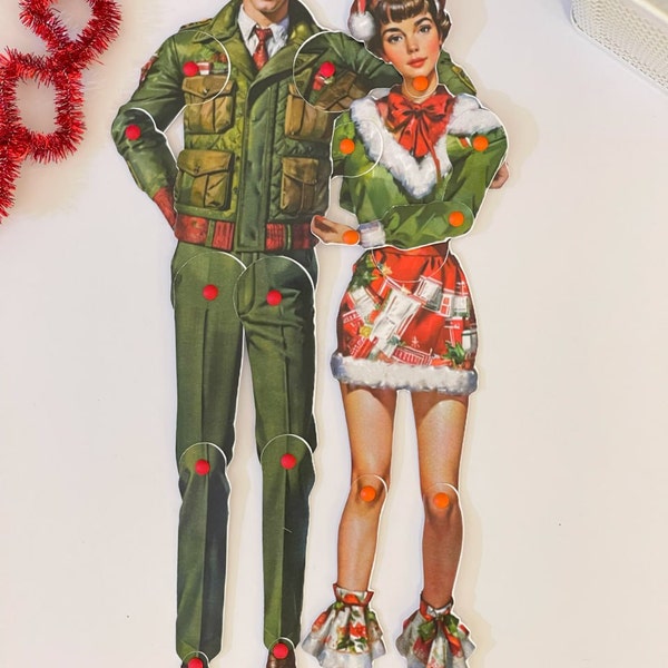 Nancy the Rabbit Movable Paper Doll • Vintage-inspired DIY Craft Kit ...